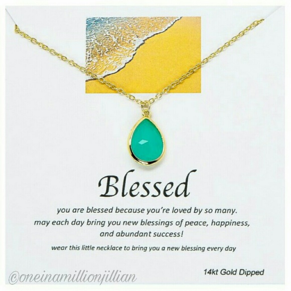 Jewelry | 14kt Gold Blessed Necklace | Poshmark